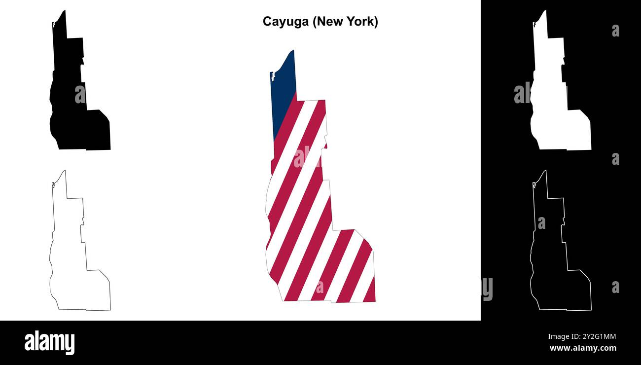 Blank cayuga map Stock Vector Images - Alamy