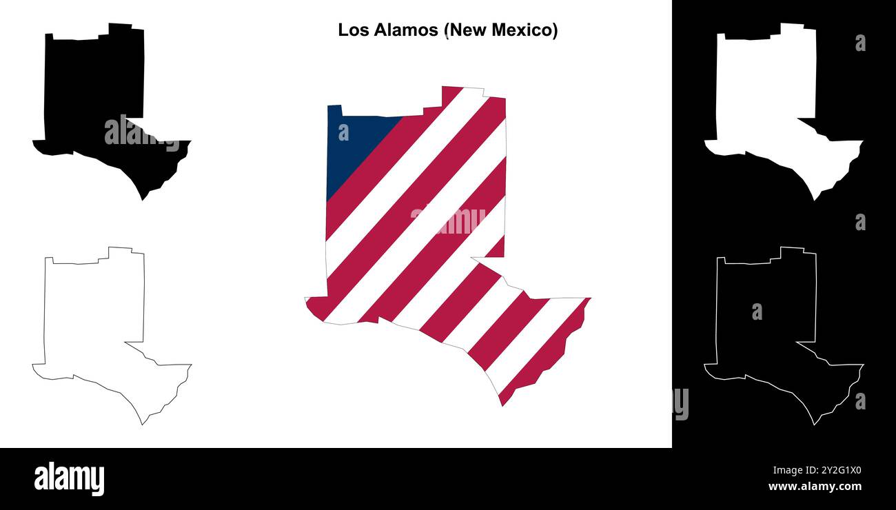 Los alamos county map hi-res stock photography and images - Alamy