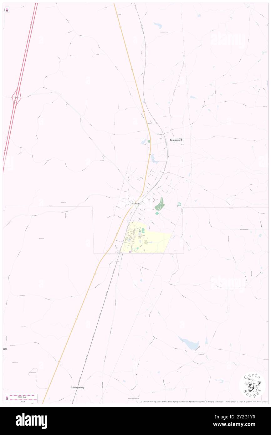Map of wesson mississippi Cut Out Stock Images & Pictures - Alamy