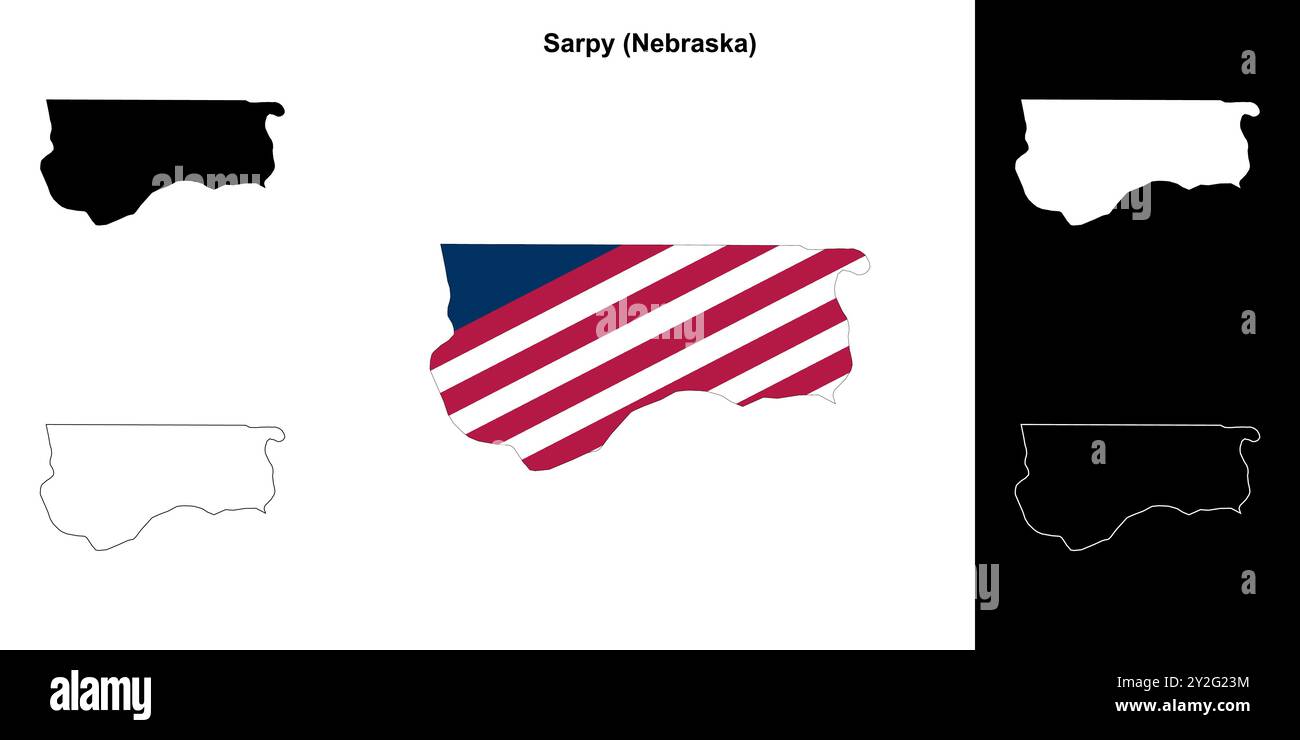 Blank sarpy map hi-res stock photography and images - Alamy