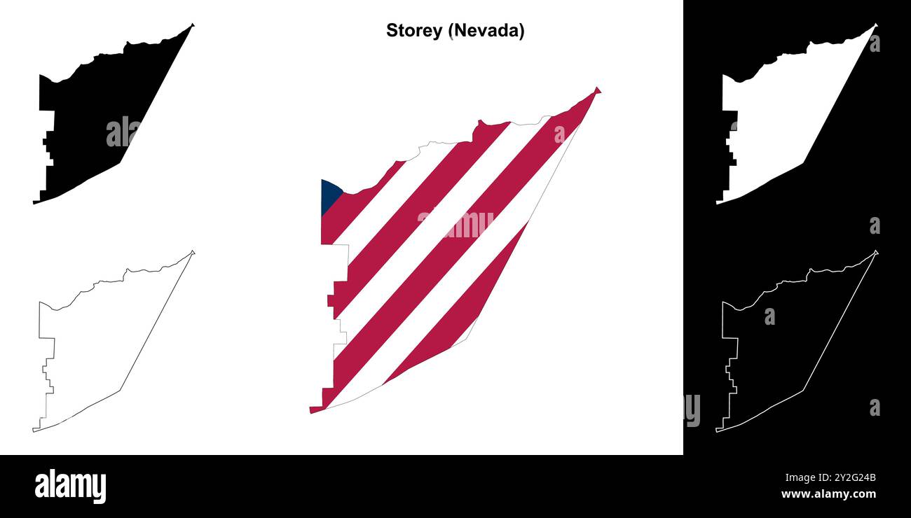 Storey county map hi-res stock photography and images - Alamy