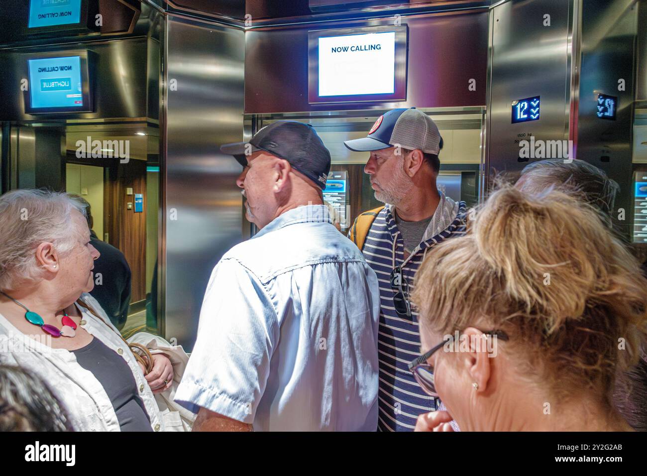 Cruise ship interior elevator hi-res stock photography and images - Alamy