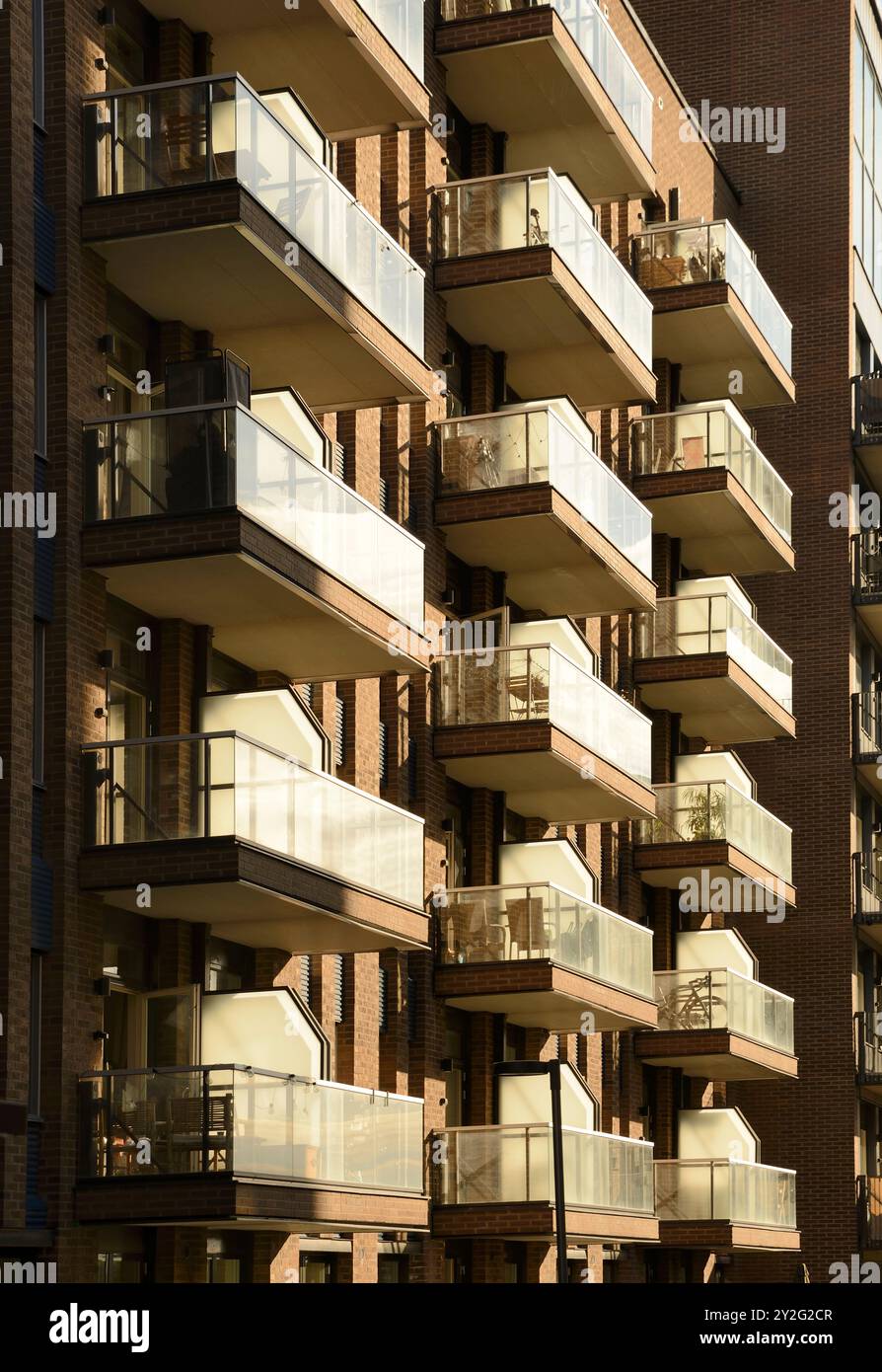 Balconies modern apartment buildings hi-res stock photography and ...