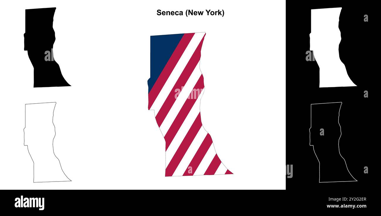 Map of seneca hi-res stock photography and images - Alamy