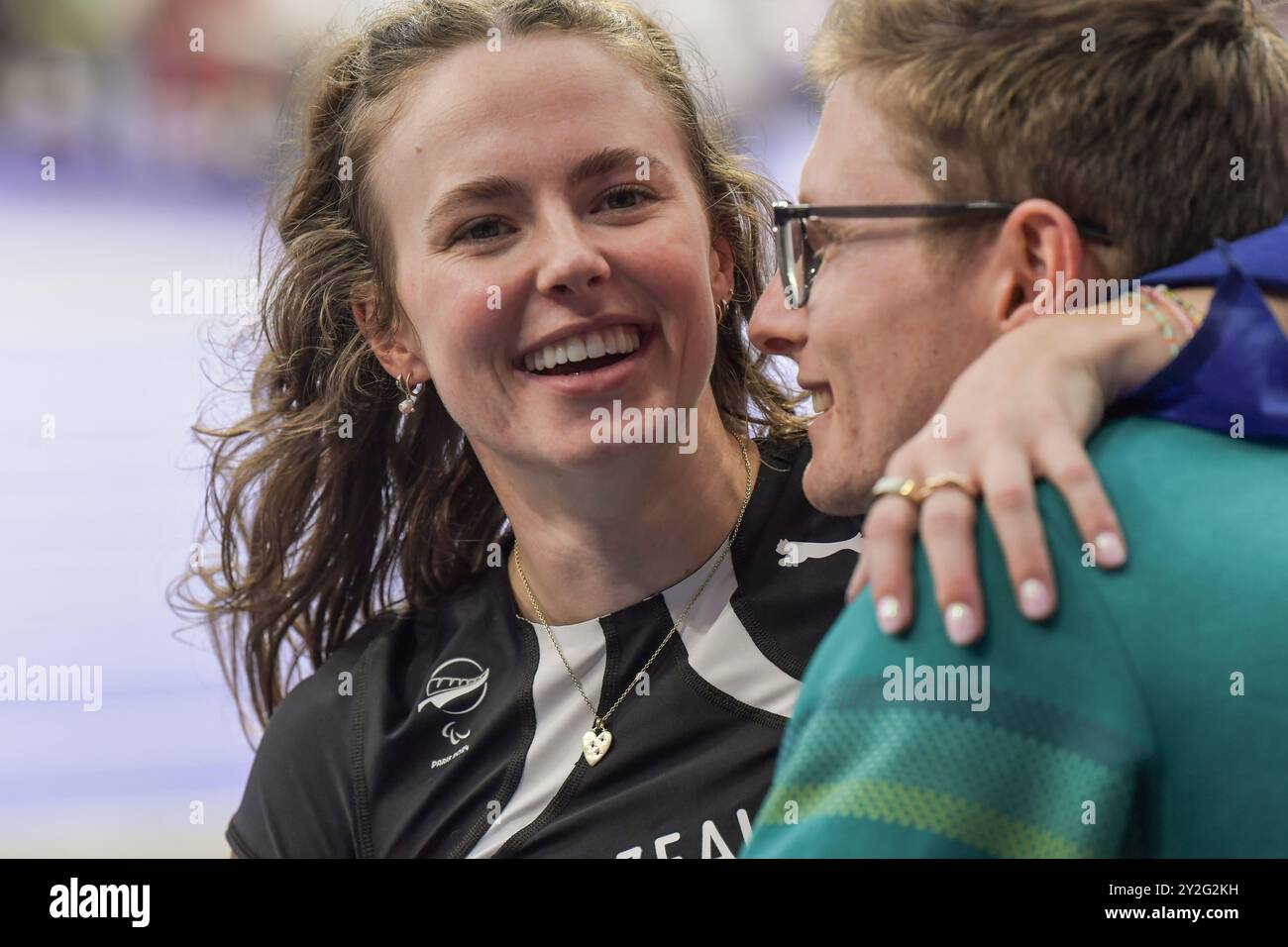 Anna Grimaldi of New Zealand and boyfriend Jared Clifford being ...