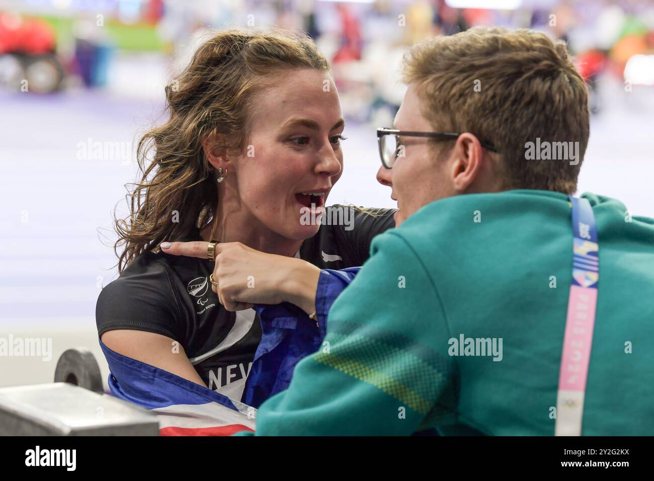 Anna Grimaldi of New Zealand and boyfriend Jared Clifford being ...