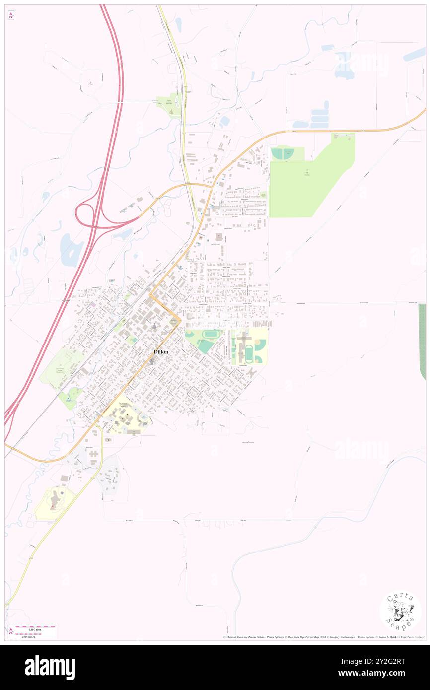 Map of dillon montana hi-res stock photography and images - Alamy