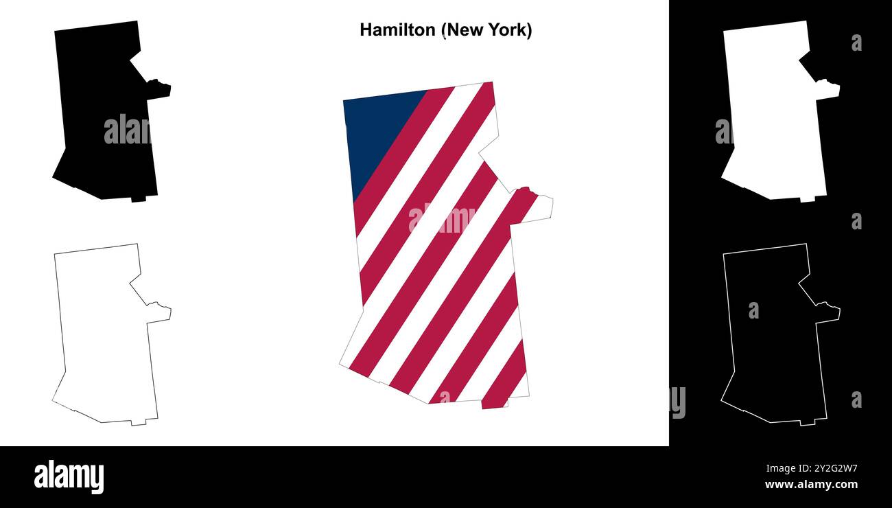 Blank hamilton map hi-res stock photography and images - Alamy