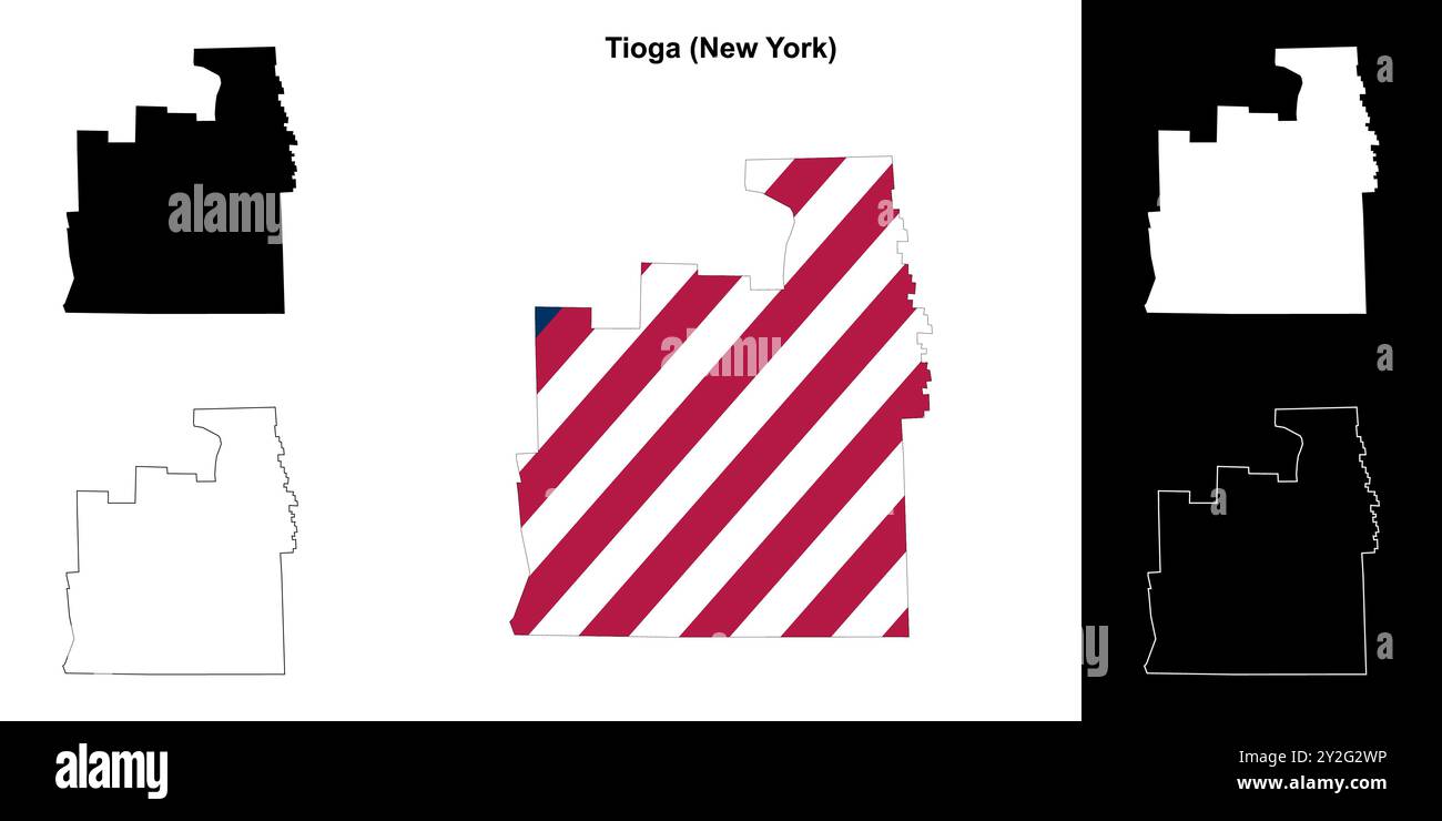 Map of tioga hi-res stock photography and images - Alamy