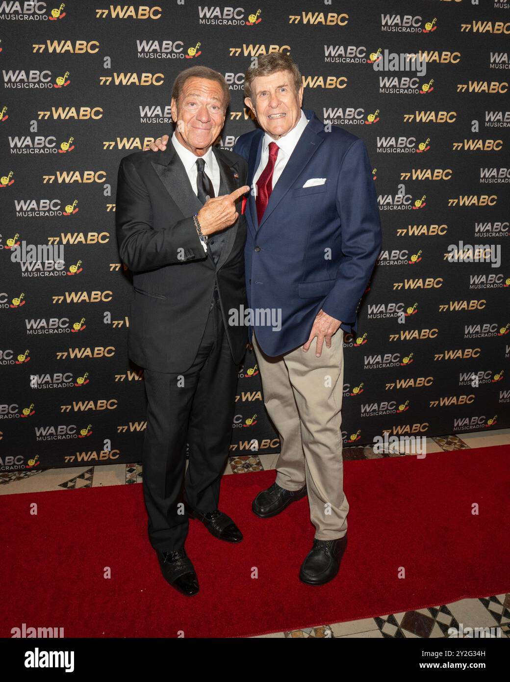 Joe Piscopo and Cousin Brucie attends the WABC Unforgetable Gala honoring Tony Orlandos at ...