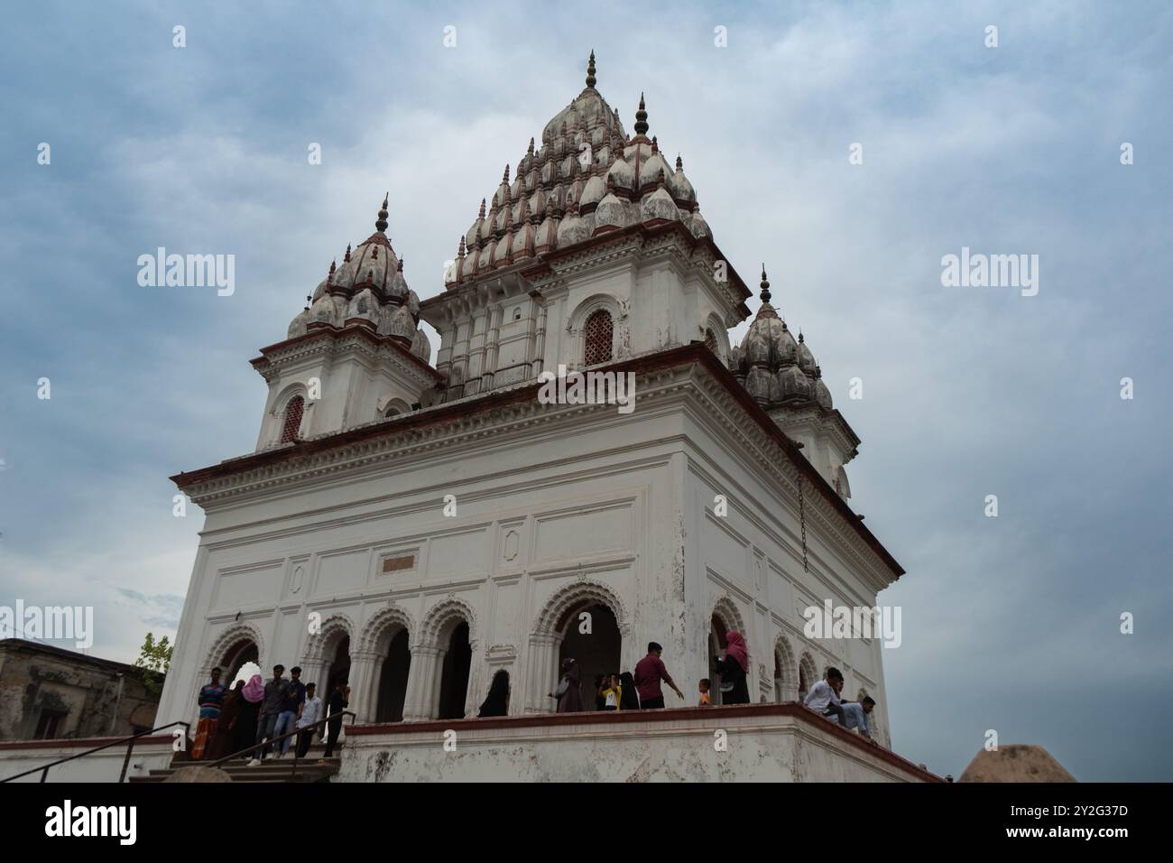 Puthia, Bangladesh - 04.21.2023: Pancha Ratna Shiva Temple, at Puthia ...