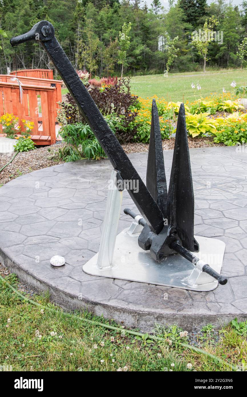 Danforth anchor display and summer flowers at the Cranford Family ...
