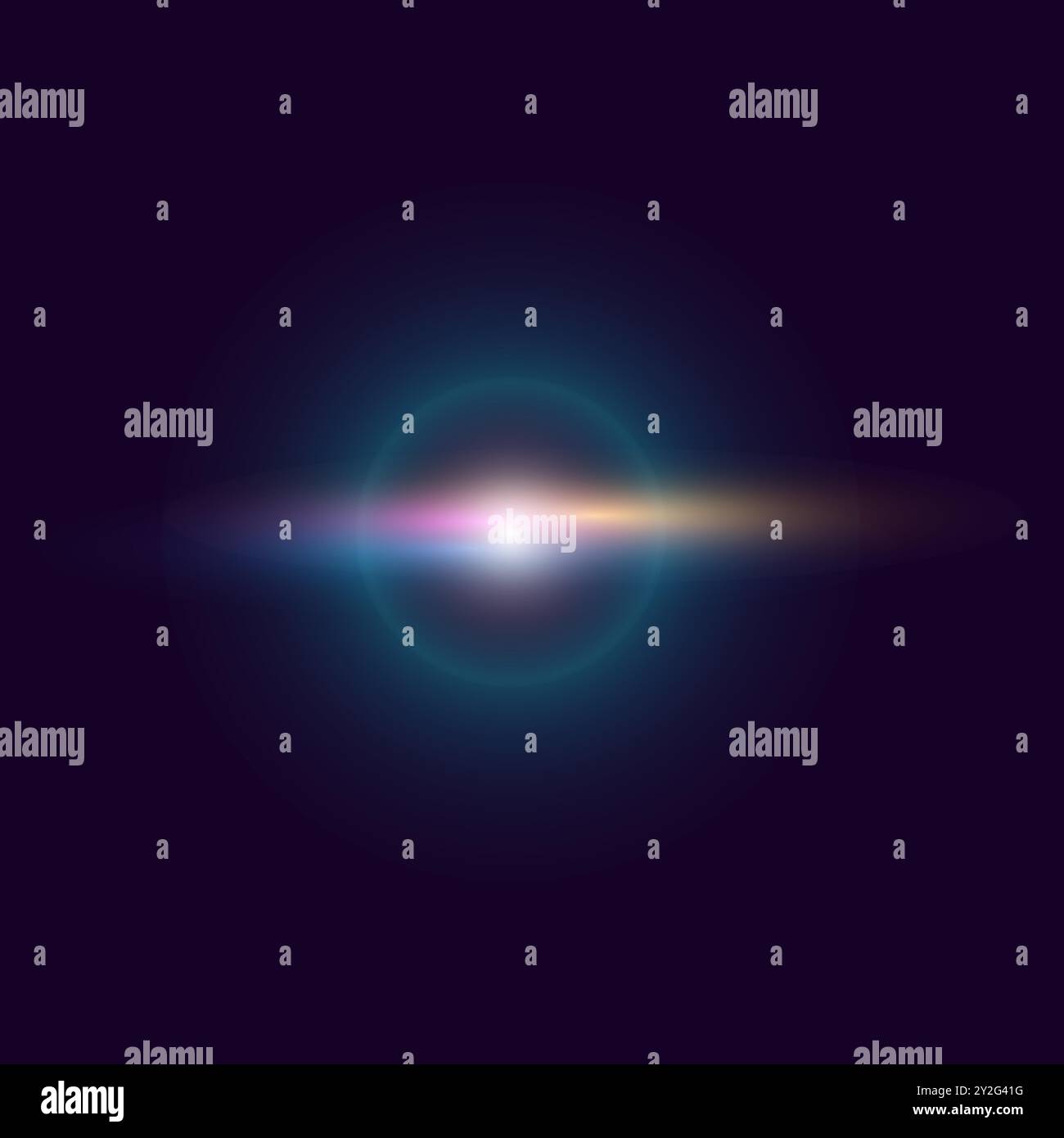 Cosmic glow refraction of rainbow ray light. Star dust fog light ...