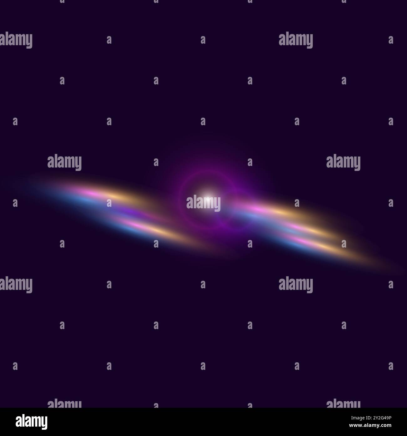 Cosmic glow refraction of rainbow ray light. Star dust fog light ...