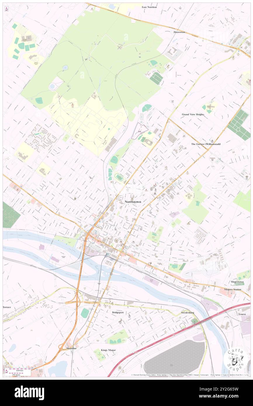Norristown pennsylvania map Cut Out Stock Images & Pictures - Alamy