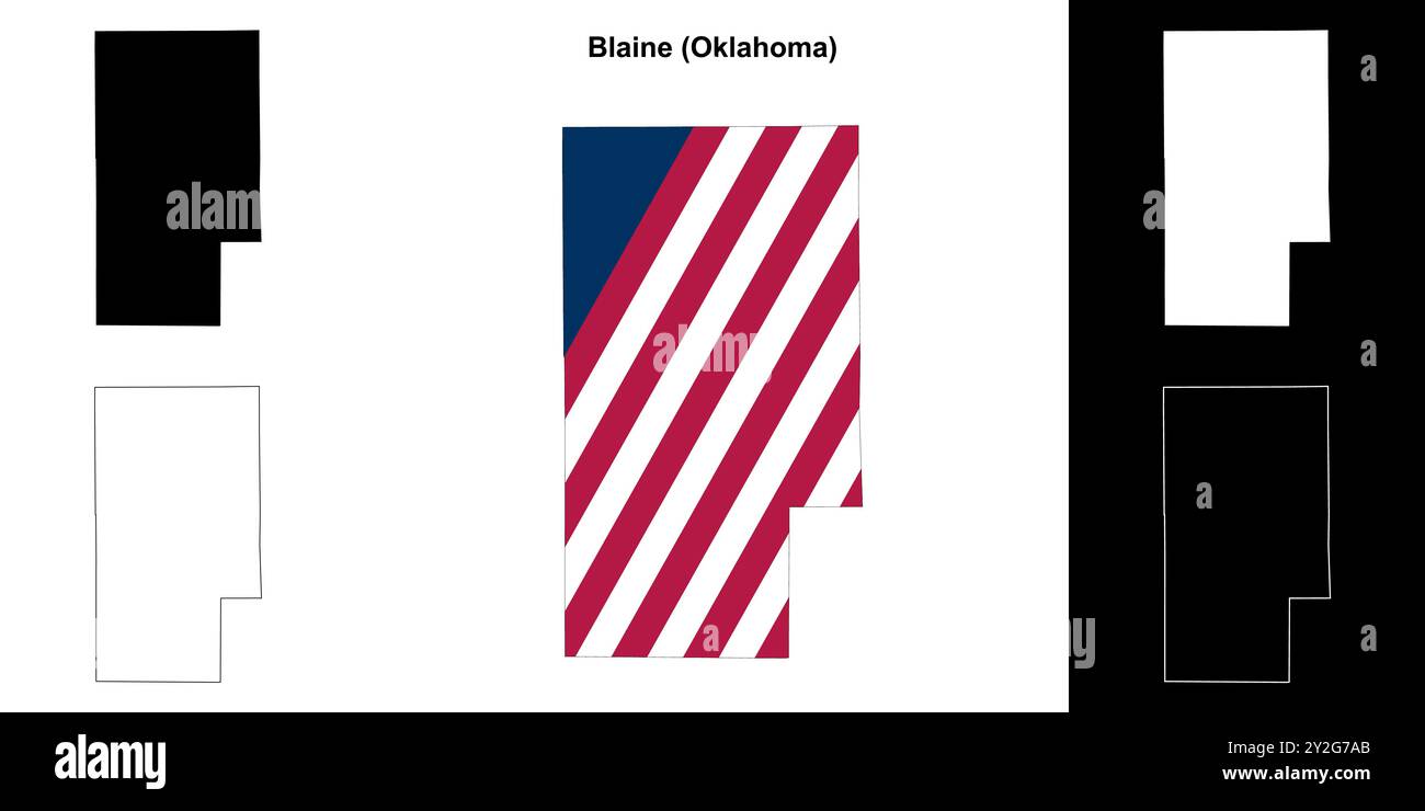 Blank blaine map hi-res stock photography and images - Alamy