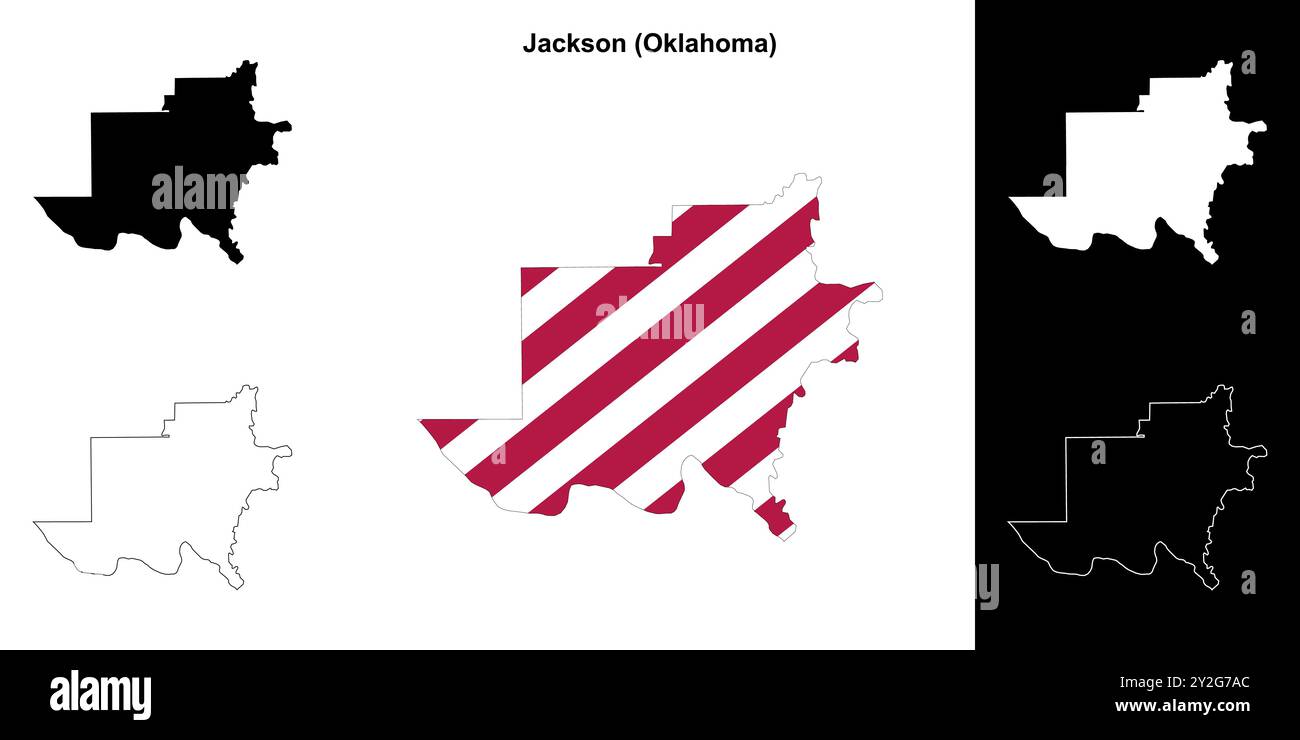 Blank jackson map hi-res stock photography and images - Alamy