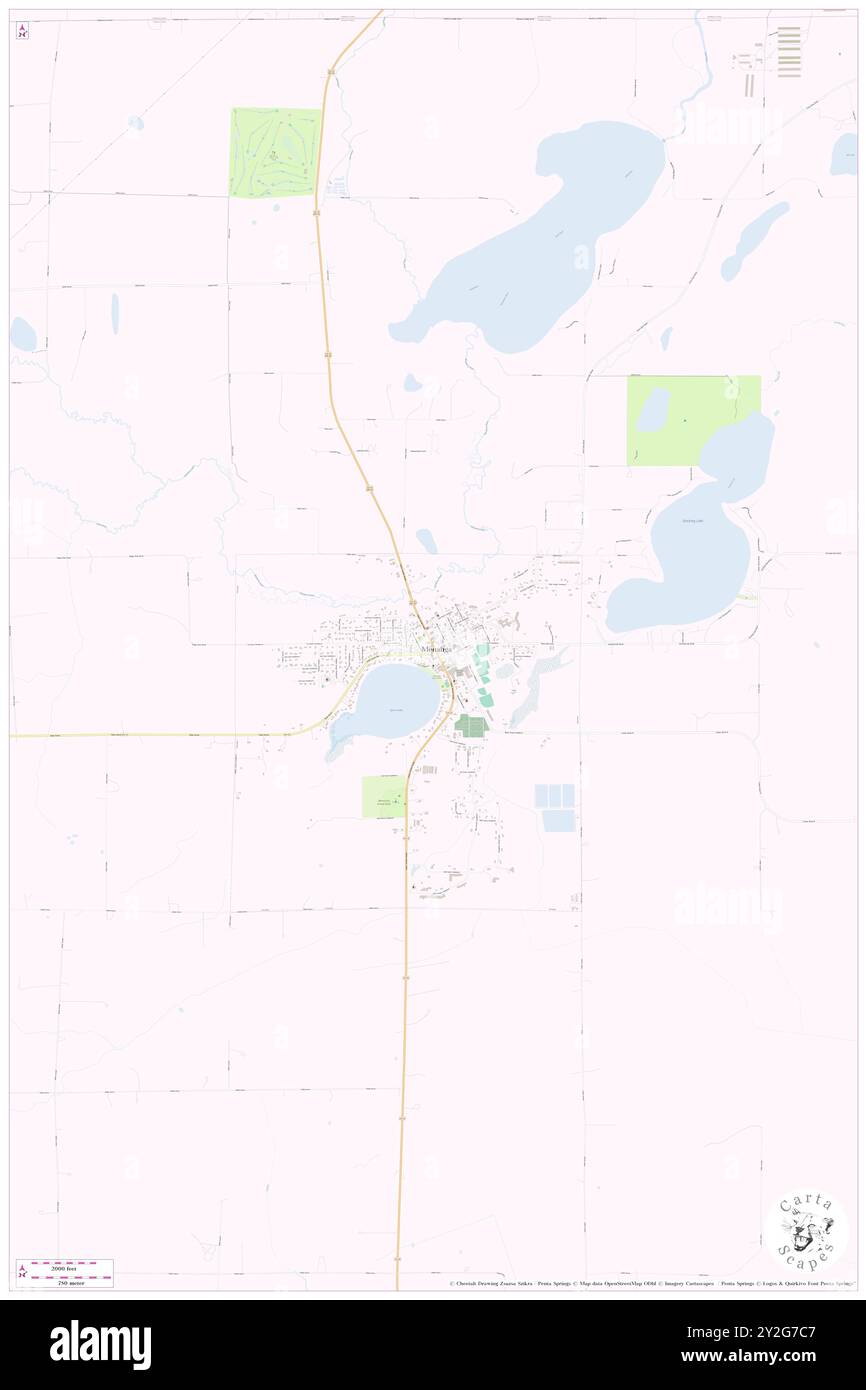 Map of wadena Cut Out Stock Images & Pictures - Alamy