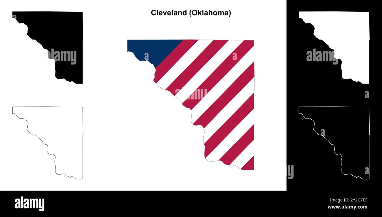 Blank cleveland map hi-res stock photography and images - Alamy