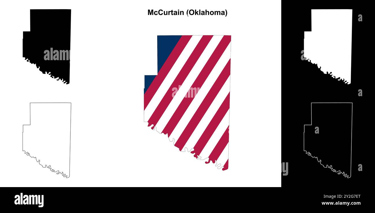McCurtain County (Oklahoma) outline map set Stock Vector Image & Art ... McCurtain County (Oklahoma) outline map set Stock Vector Image & Art ...