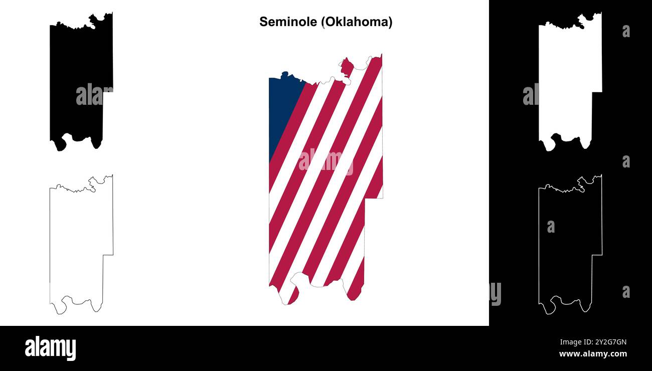 Seminole County (Oklahoma) outline map set Stock Vector Image & Art - Alamy Seminole County (Oklahoma) outline map set Stock Vector Image & Art - Alamy