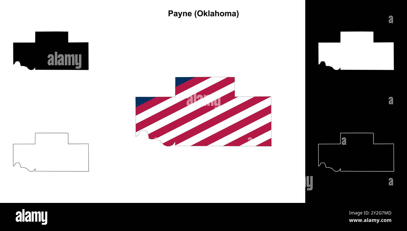 Payne county map hi-res stock photography and images - Alamy