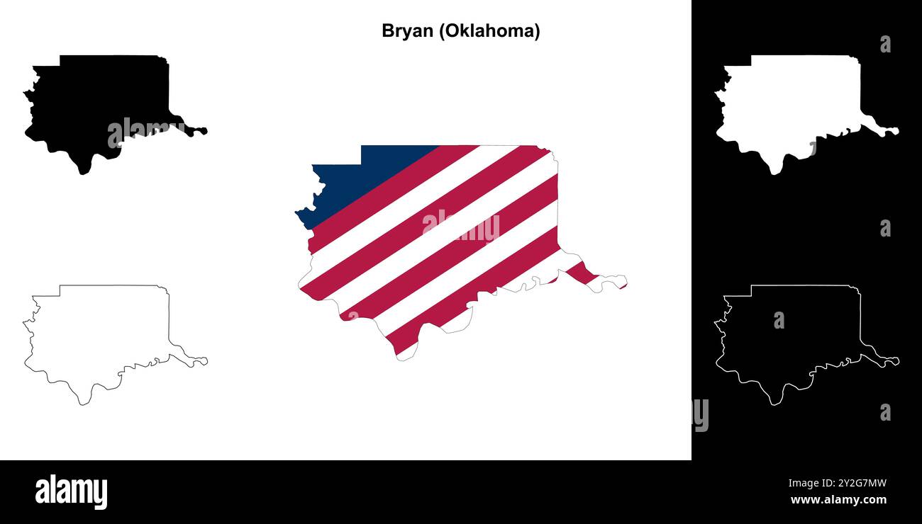 Bryan County (Oklahoma) outline map set Stock Vector Image & Art - Alamy Bryan County (Oklahoma) outline map set Stock Vector Image & Art - Alamy
