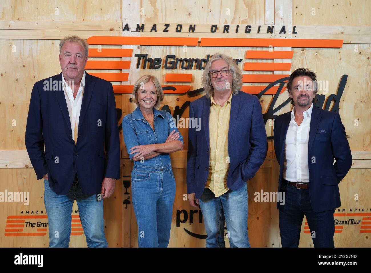 (left- right) Jeremy Clarkson, Mariella Frostrup, James May and Richard ...