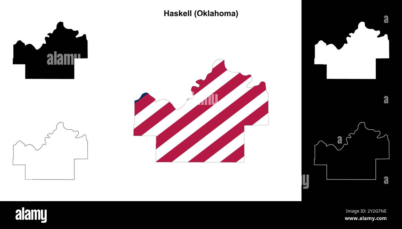 Haskell outline map vector vectors hi-res stock photography and images ...