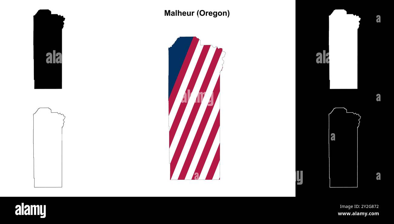Map of malheur hi-res stock photography and images - Alamy