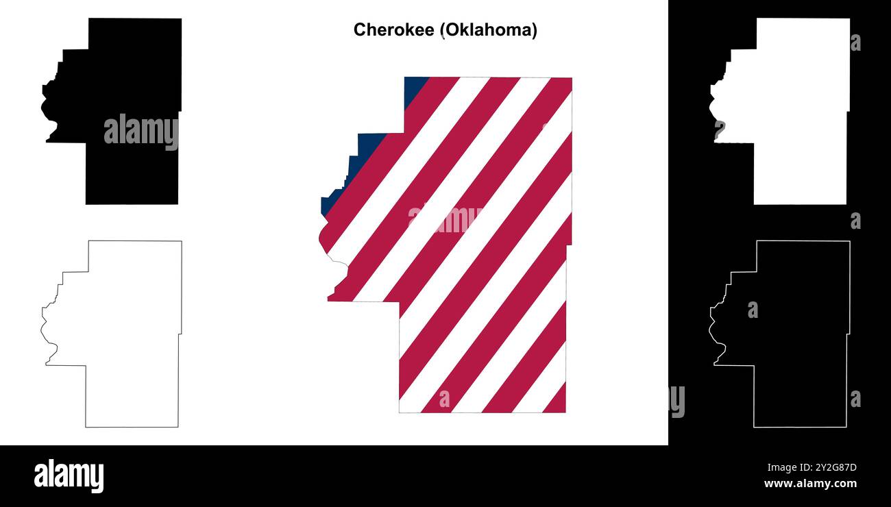 Cherokee County (Oklahoma) outline map set Stock Vector Image & Art - Alamy Cherokee County (Oklahoma) outline map set Stock Vector Image & Art - Alamy