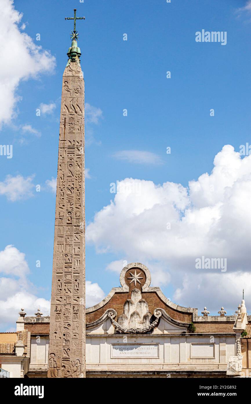 Flaminio obelisco e porta del popolo hi-res stock photography and ...