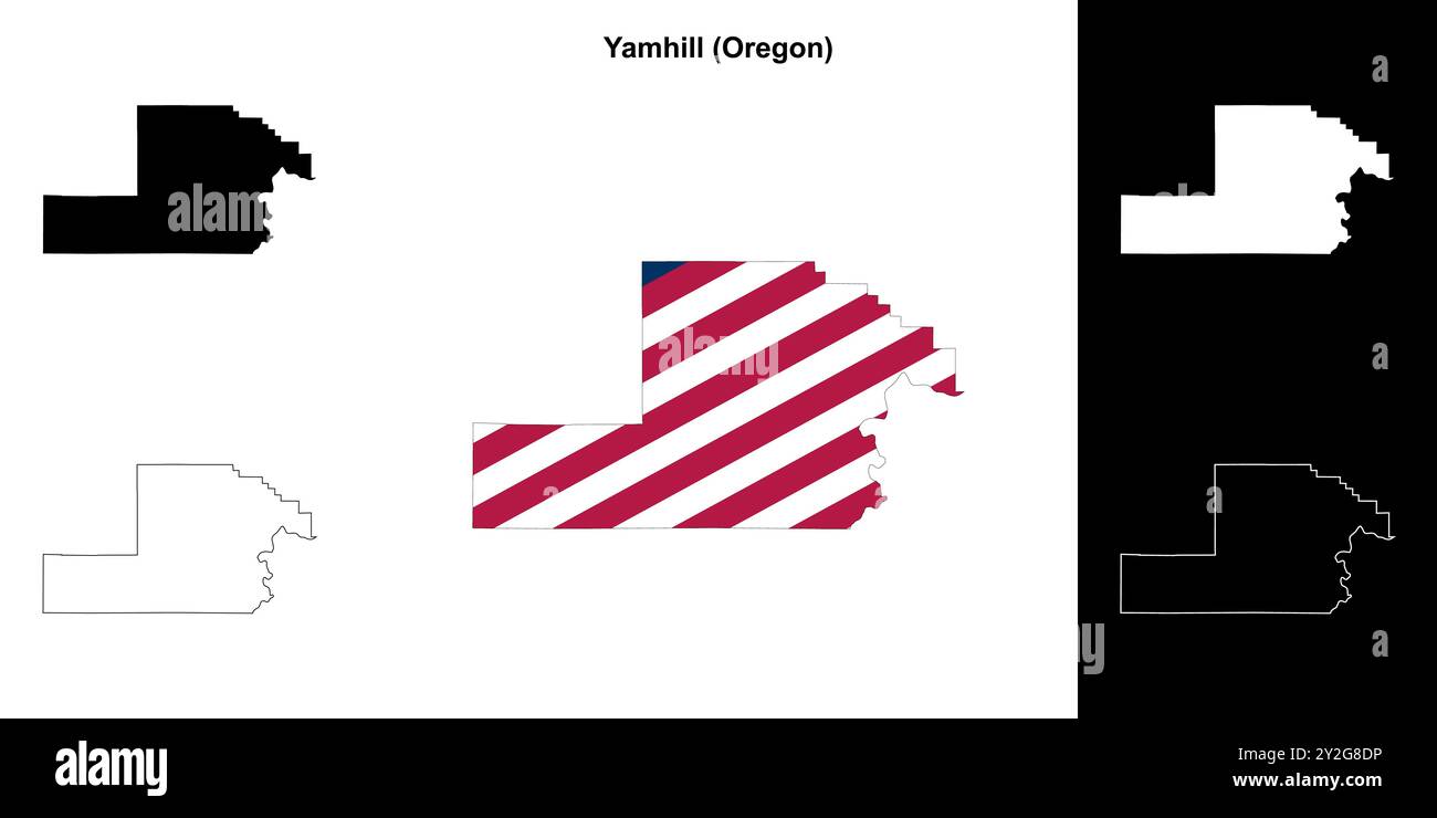 Map of yamhill hi-res stock photography and images - Alamy