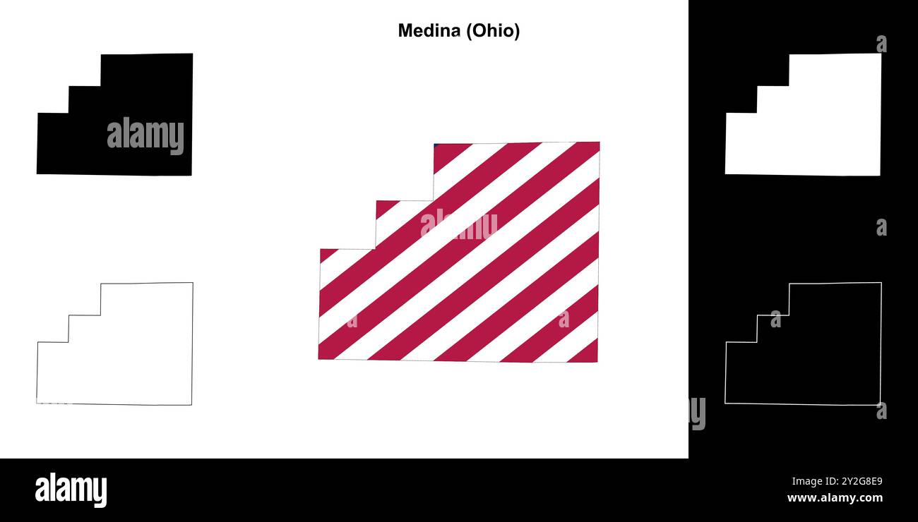 Map of medina ohio hi-res stock photography and images - Alamy