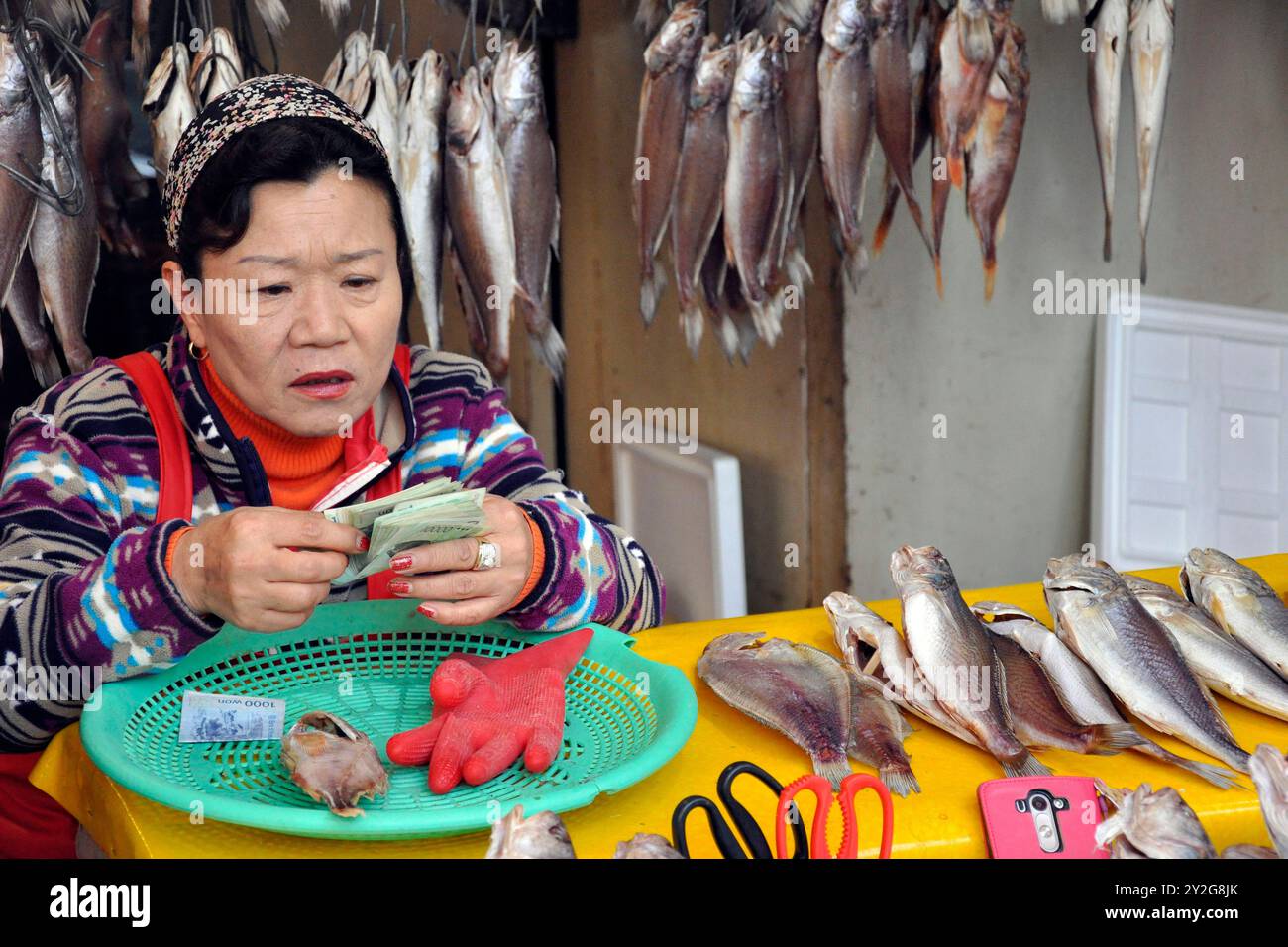 South Korea. Busan. fish market Stock Photo - Alamy