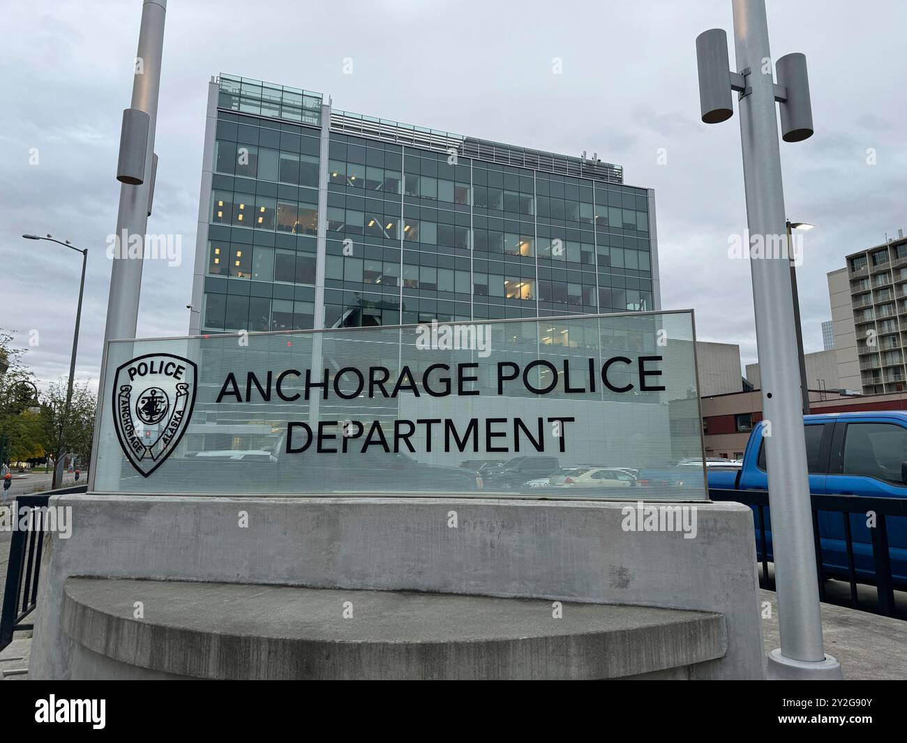 The Anchorage Police Department's headquarters building in downtown ...