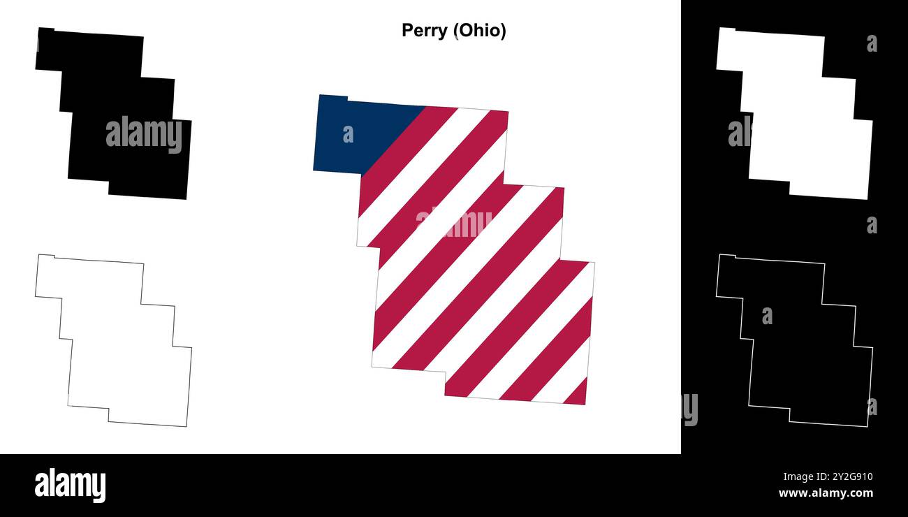 Map of perry hi-res stock photography and images - Alamy