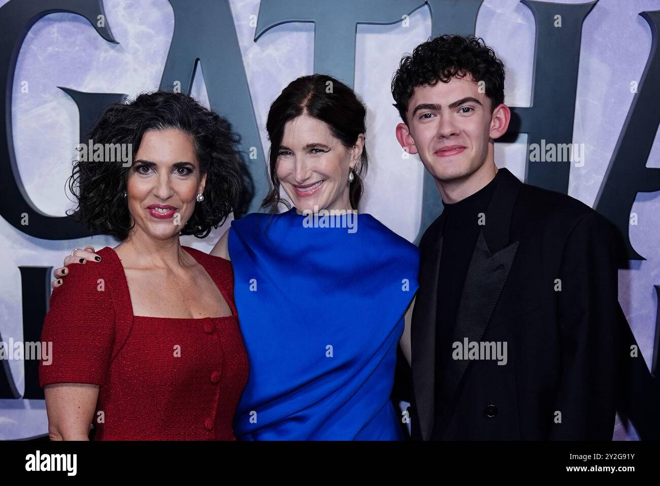 (left to right) Jac Schaeffer, Kathryn Hahn and Joe Locke attending the ...