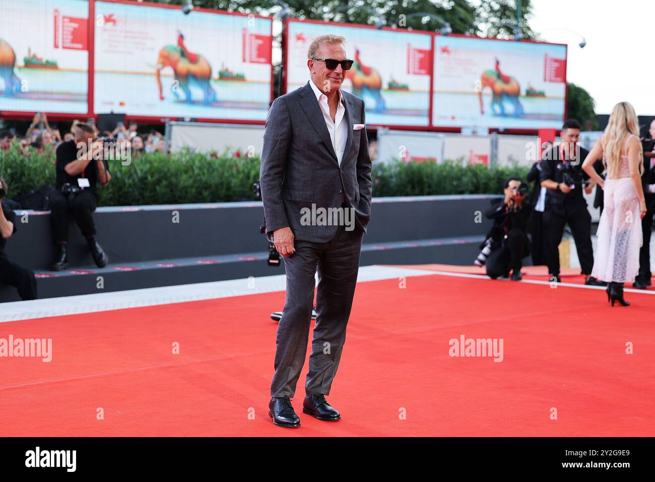 VENICE, ITALY - SEPTEMBER 07: Kevin Costner attends the Closing ...