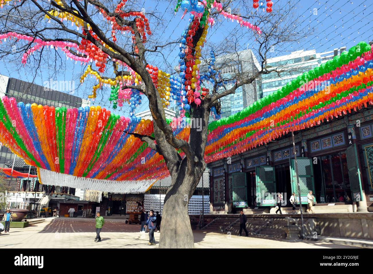 South Korea. Seoul. Jogyes temple Stock Photo - Alamy