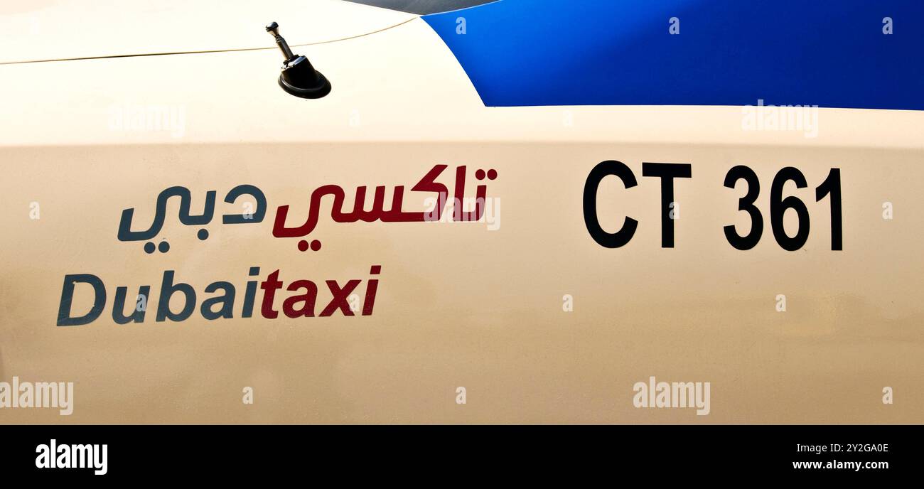 Taxi (Dubai - United Arab Emirates Stock Photo - Alamy