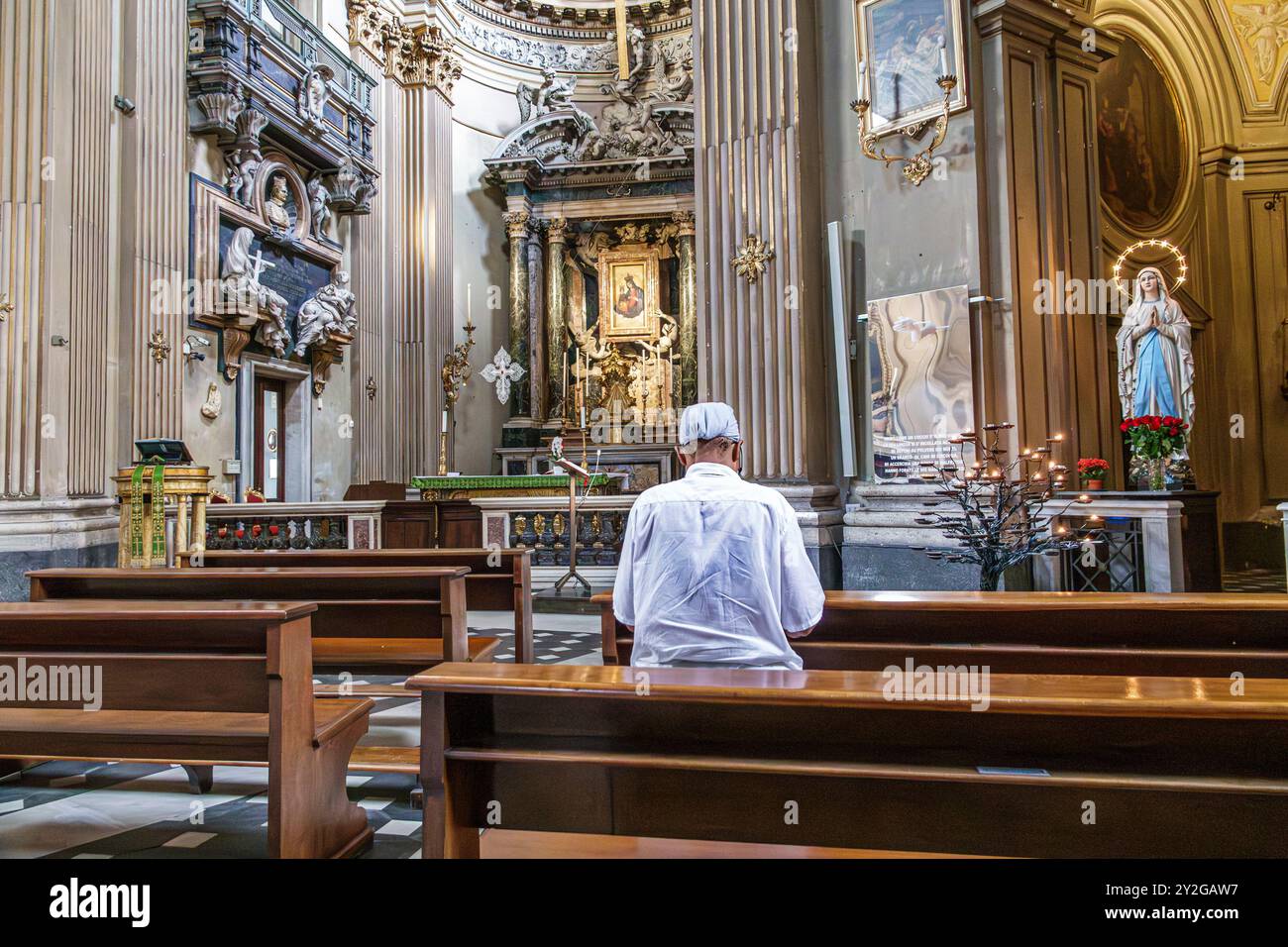 Rome Italy,Santa Maria dei Miracoli,Roman Catholic church,inside ...