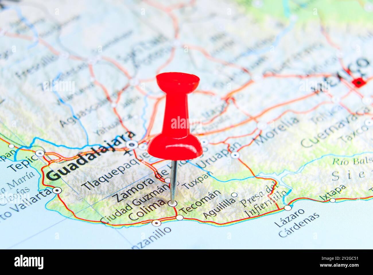 Colima mexico map hi-res stock photography and images - Alamy