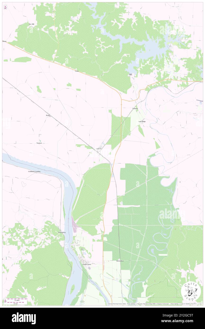 Illinois jackson county map hi-res stock photography and images - Alamy