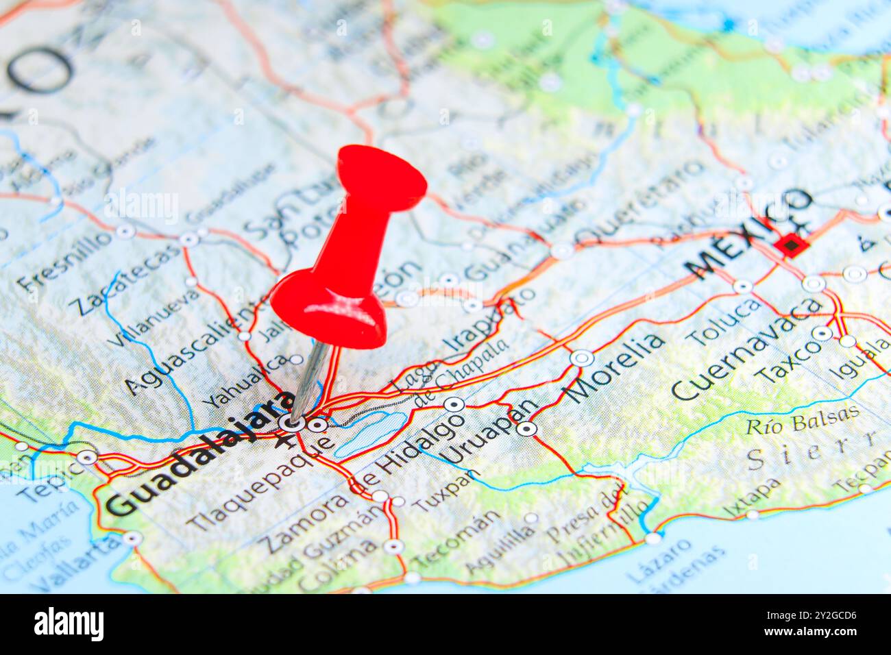 Map of guadalajara mexico hi-res stock photography and images - Alamy