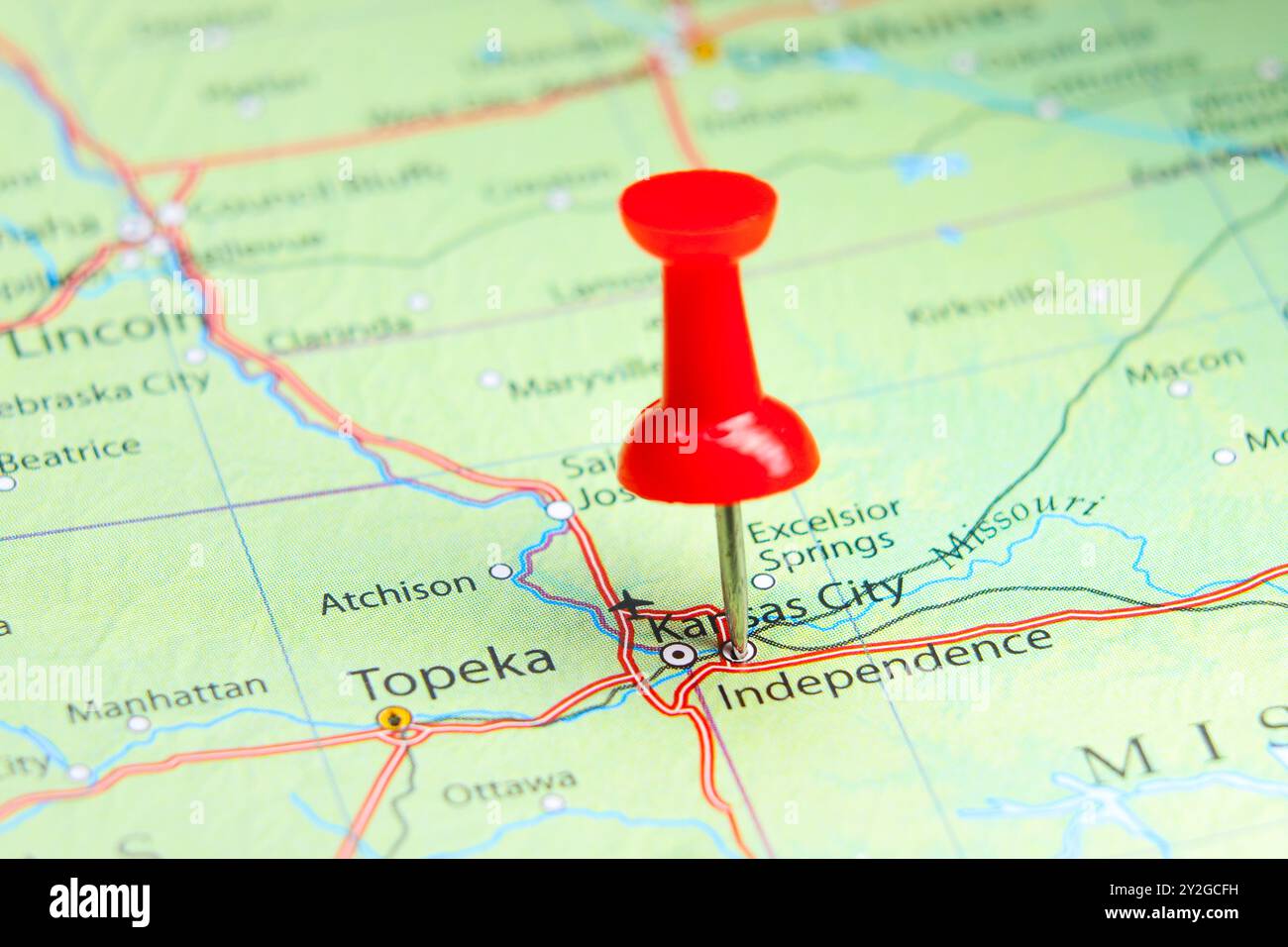 Independence missouri map hi-res stock photography and images - Alamy