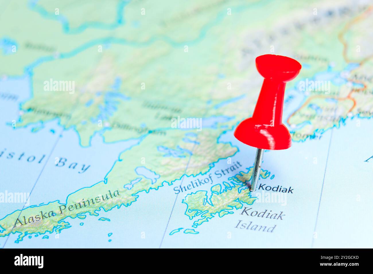 Map of kodiak island hi-res stock photography and images - Alamy