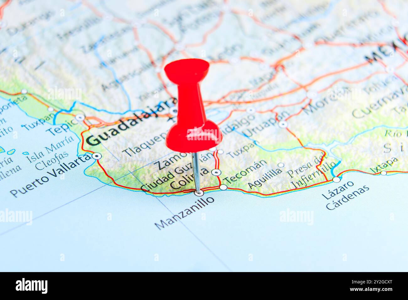 Manzanillo mexico map hi-res stock photography and images - Alamy
