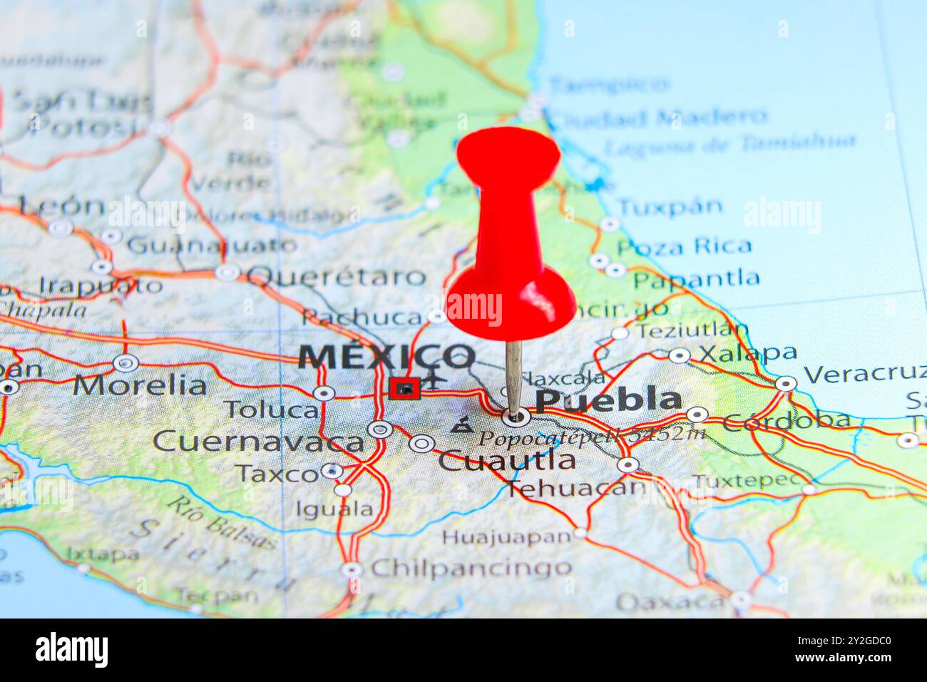 Puebla mexico map hi-res stock photography and images - Alamy