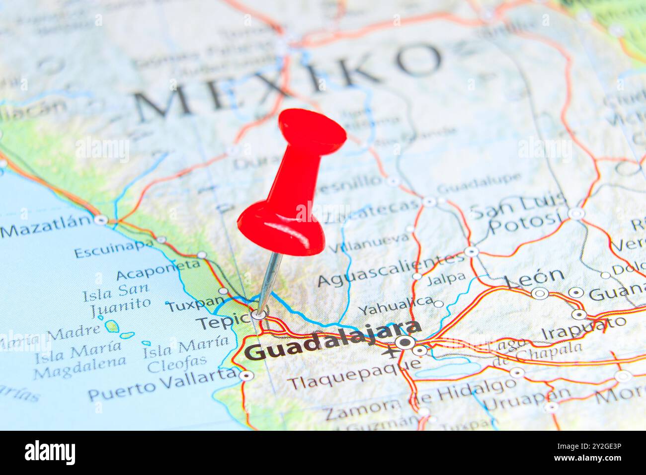 Map of tepic mexico hi-res stock photography and images - Alamy